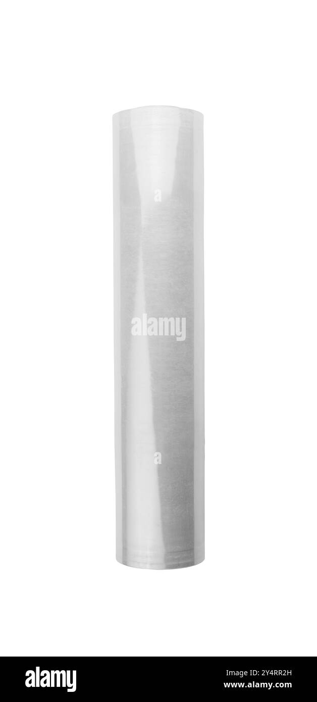 Roll transparent packaging plastic Black and White Stock Photos ...