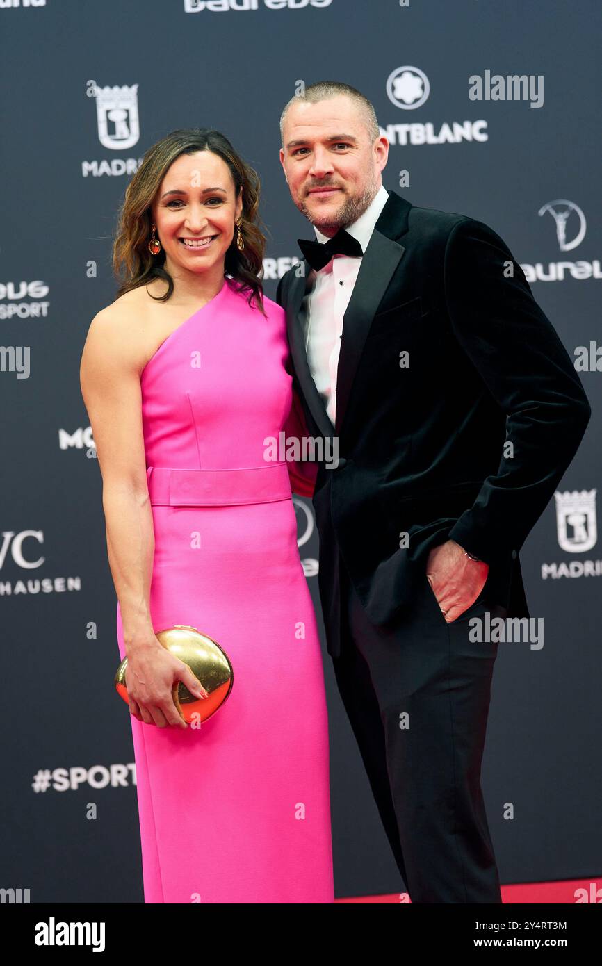 Jessica Ennis-Hill, Andy Hill attends Laureus World Sports Awards ...