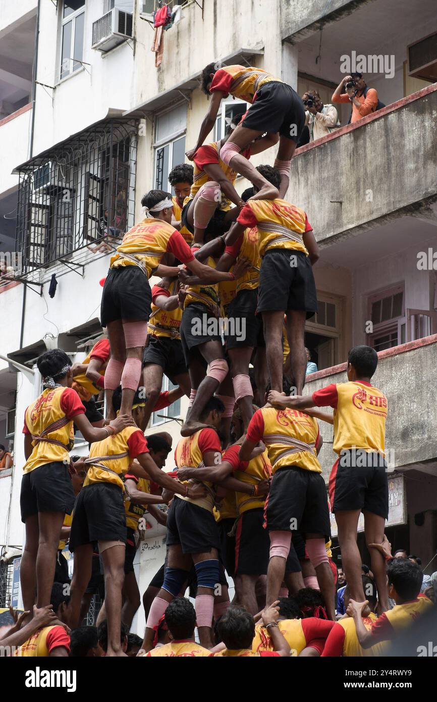 Dadar, Maharashtra / India - August 24, 2008 : A group of young ...