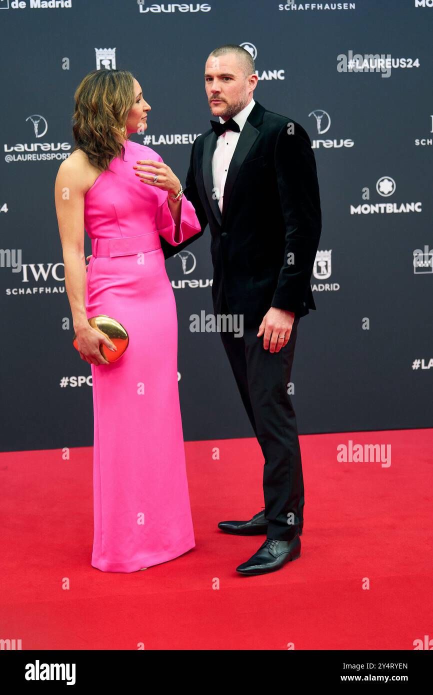 Jessica Ennis-Hill, Andy Hill attends Laureus World Sports Awards ...