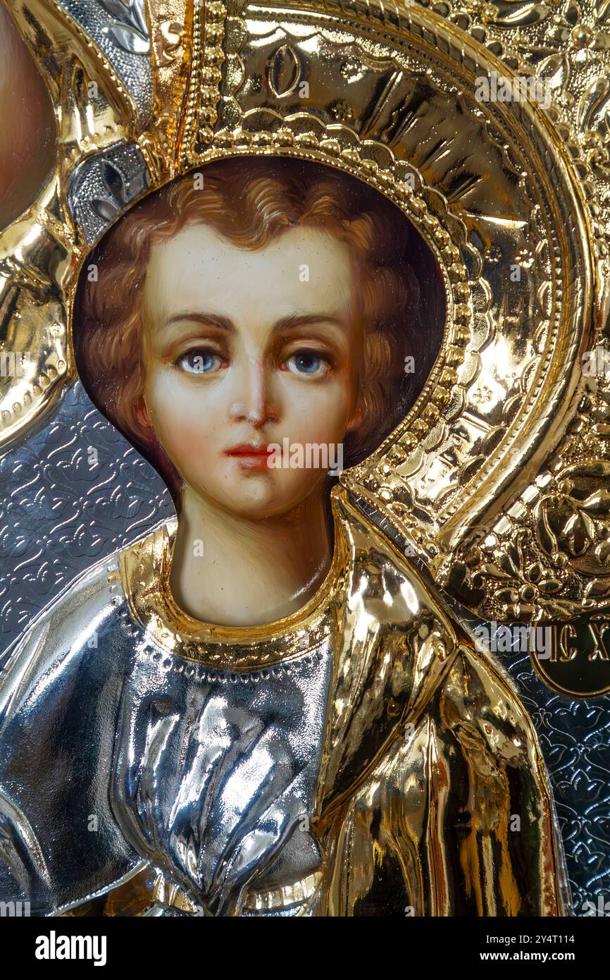 Interior view of the seldom visited Russian Orthodox hermitage on ...