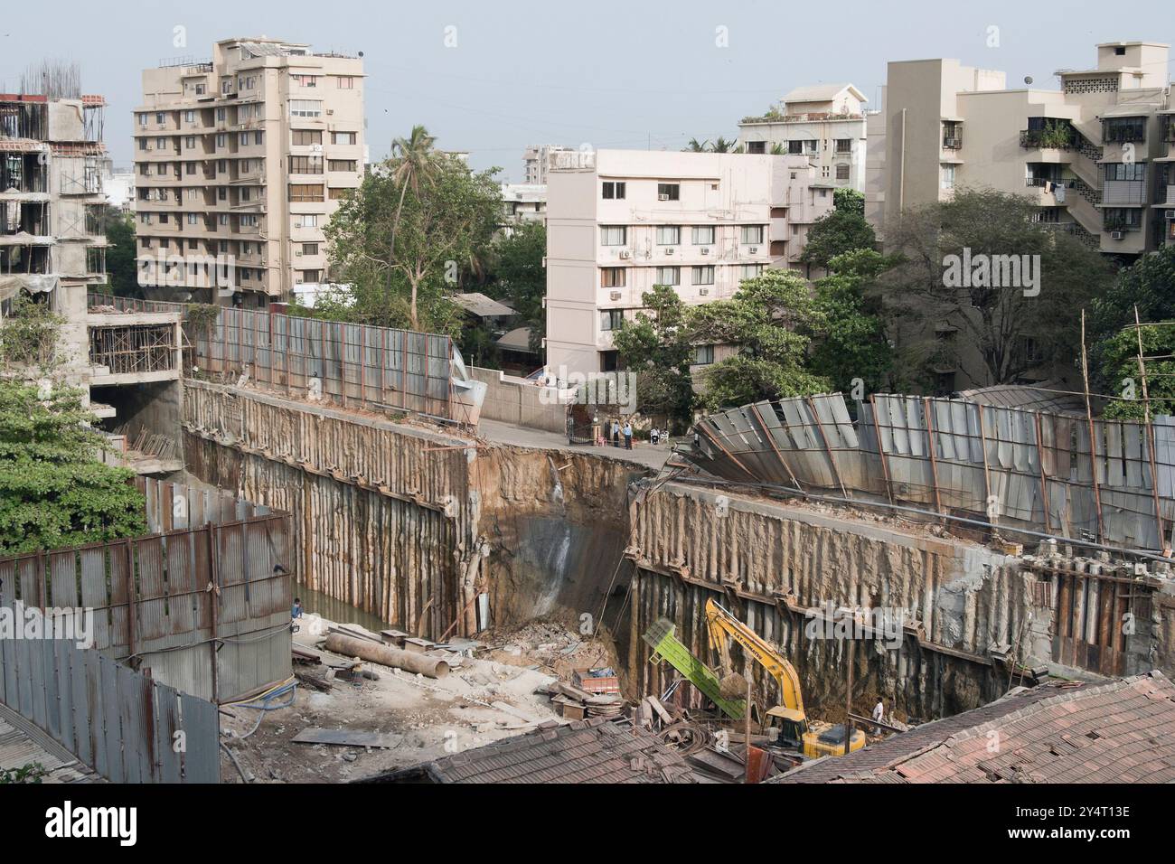 Mumbai, Maharashtra / India - April 25, 2009 : Landslide at ...