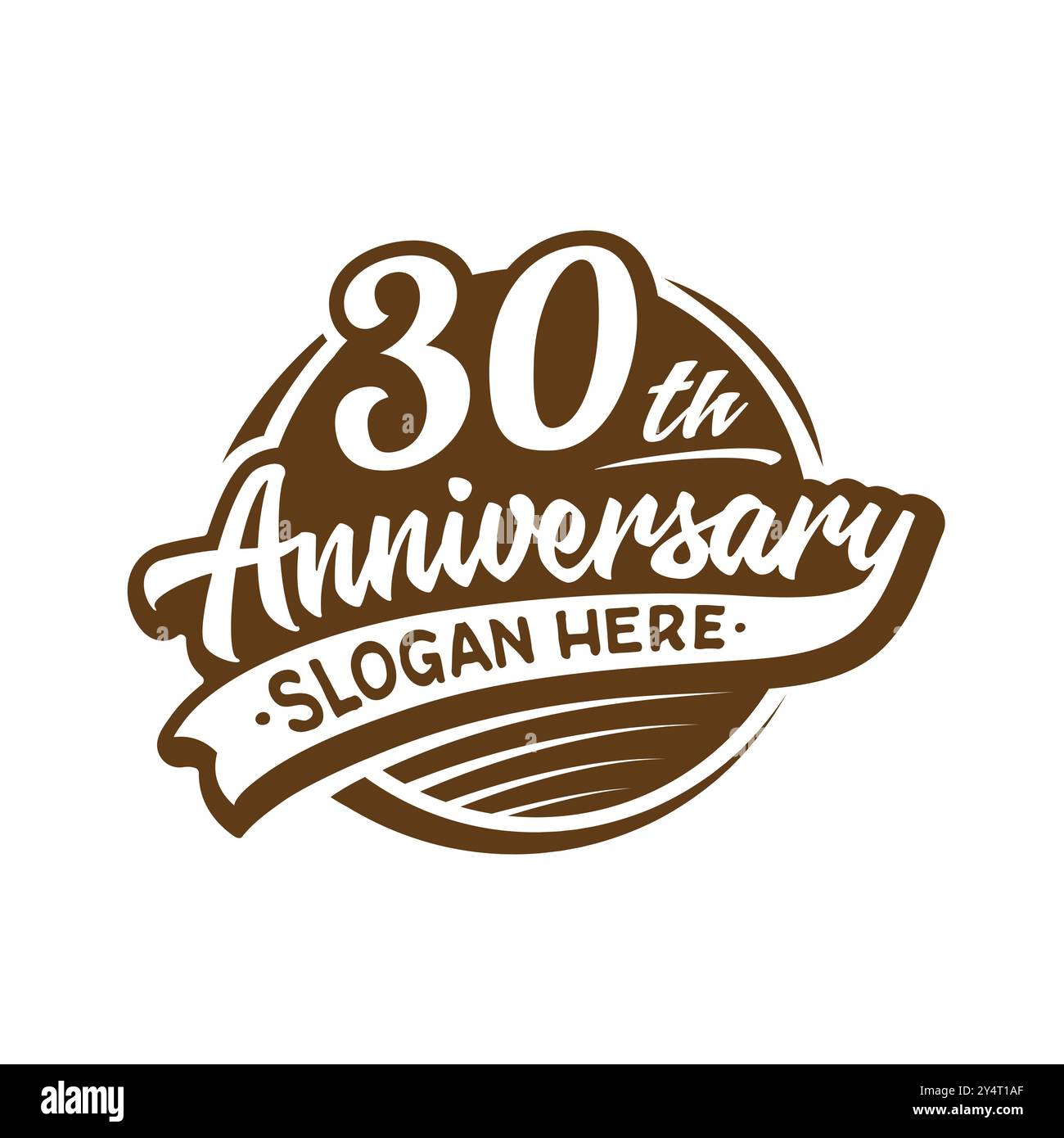 30 years anniversary design template. Vector and illustration. 30th ...