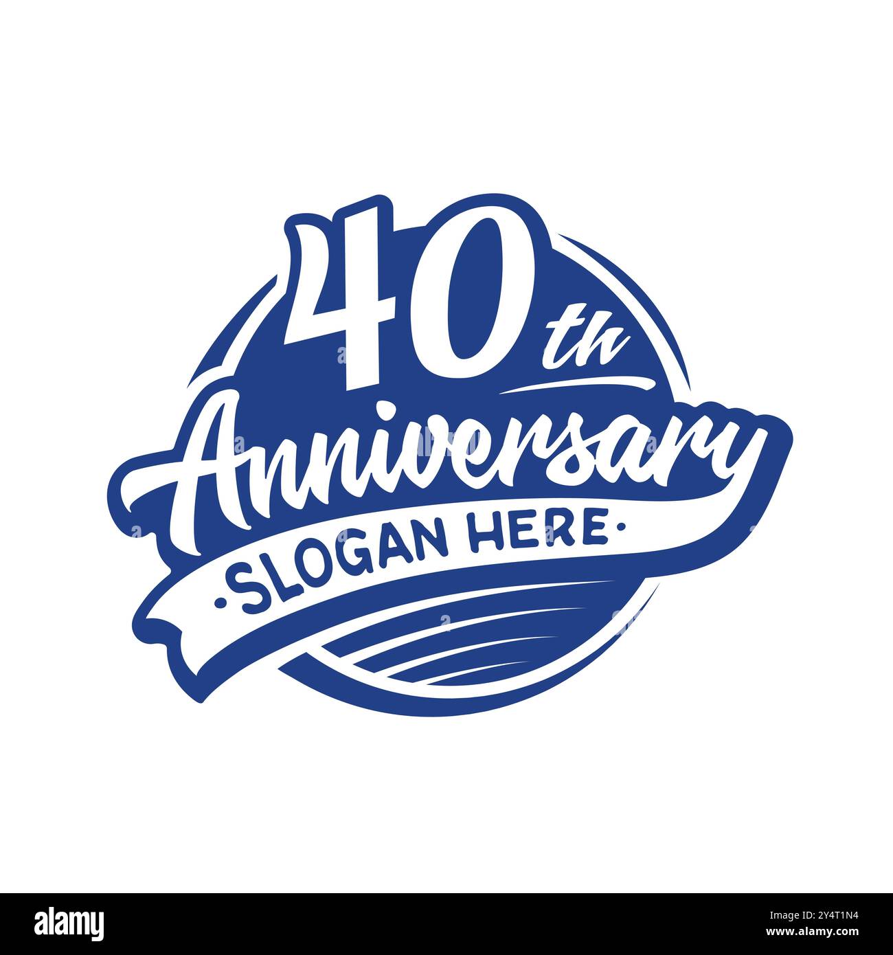 40 years anniversary design template. Vector and illustration. 40th ...