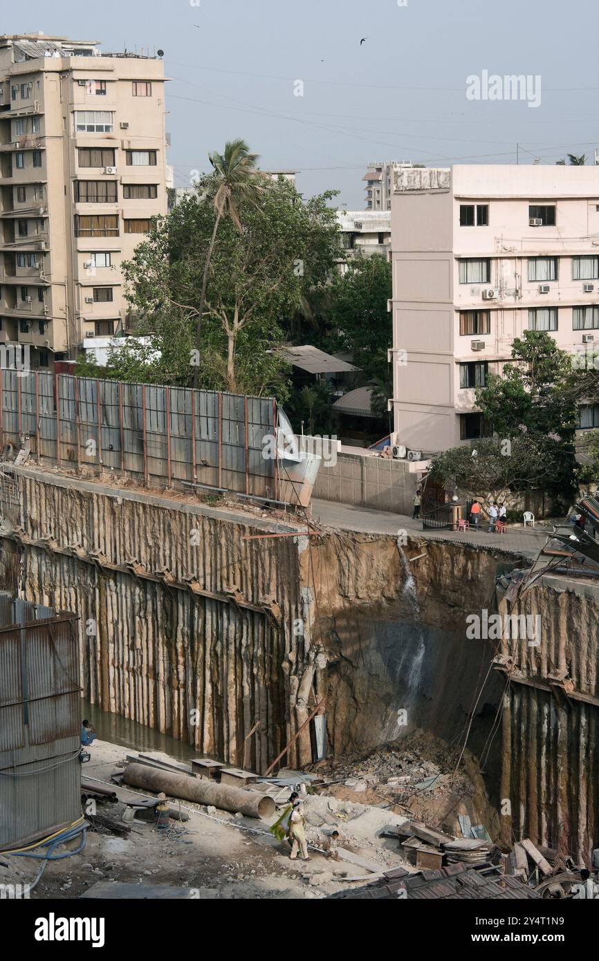 Mumbai, Maharashtra / India - April 25, 2009 : Landslide at ...