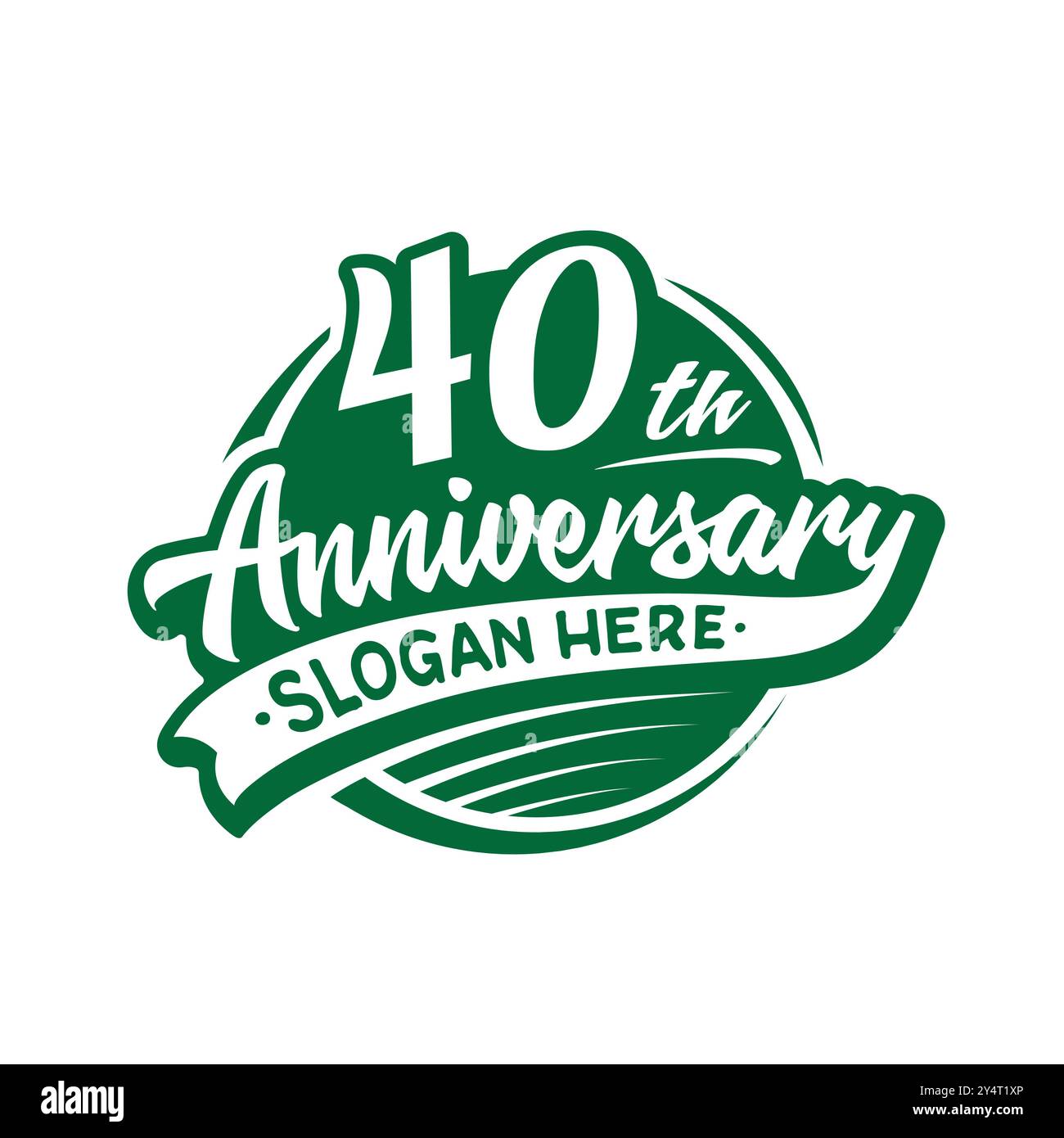 40 years anniversary design template. Vector and illustration. 40th ...