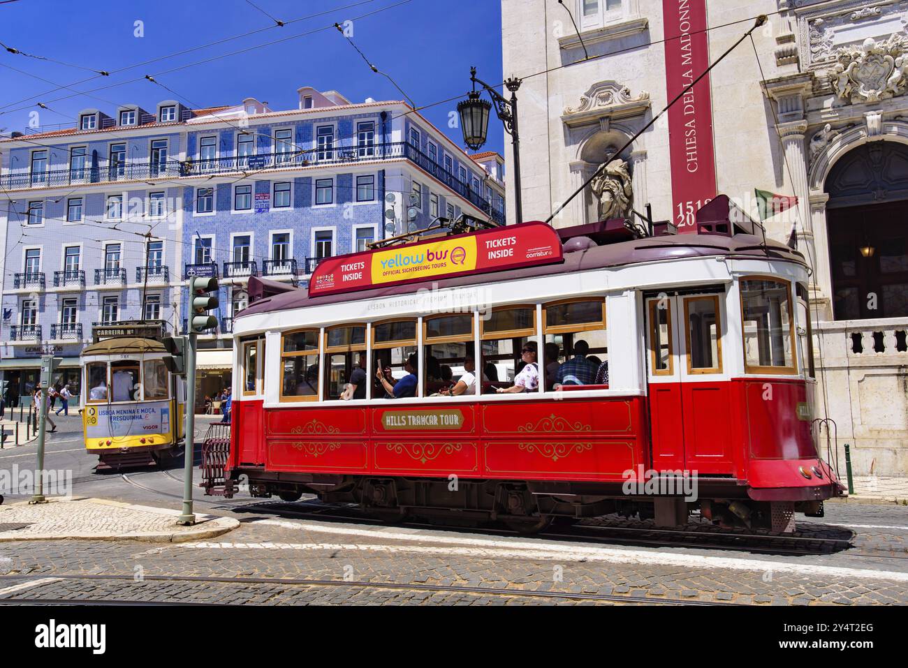 Trams running on street hi-res stock photography and images - Alamy