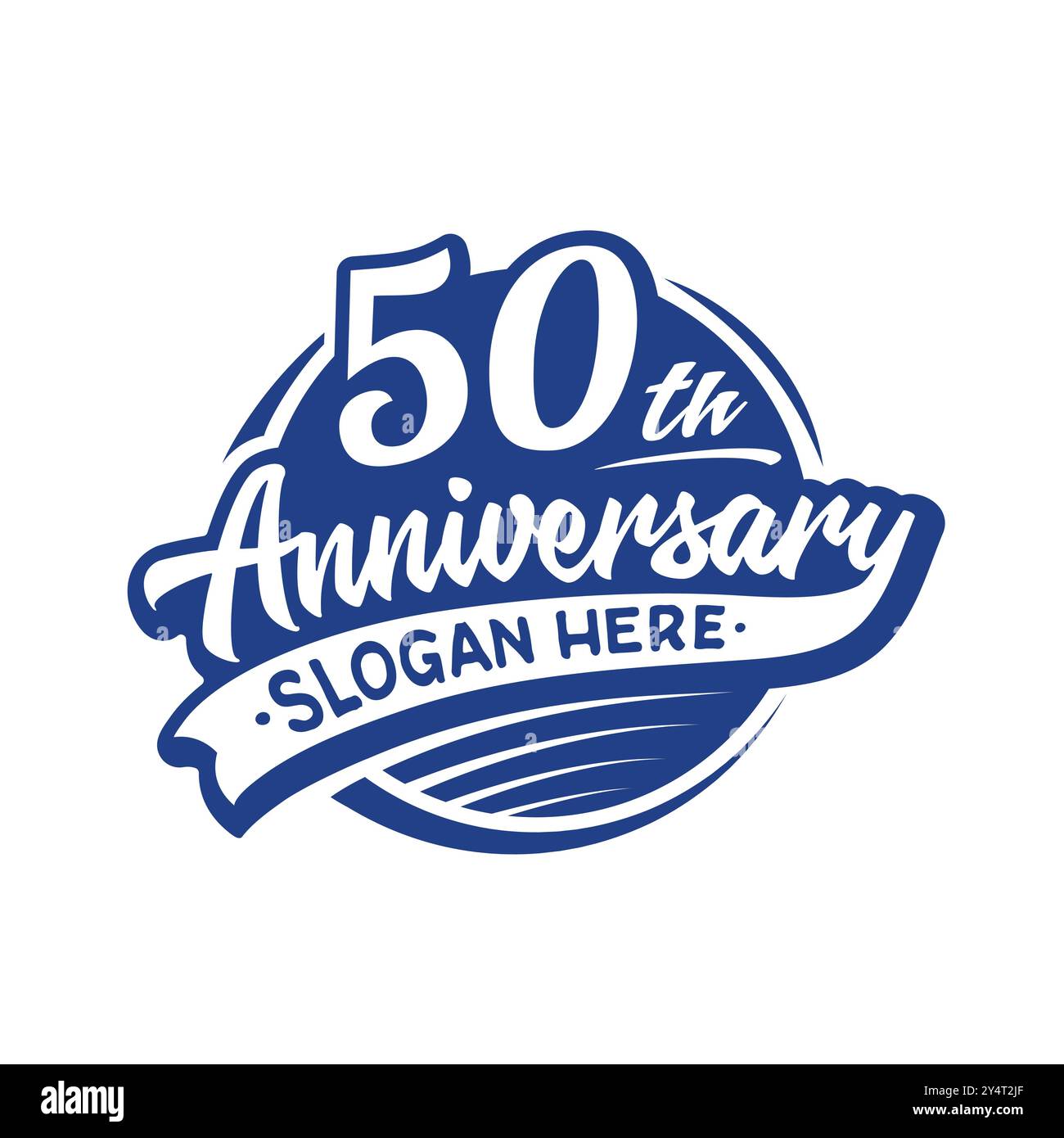 50 years anniversary design template. Vector and illustration. 50th ...