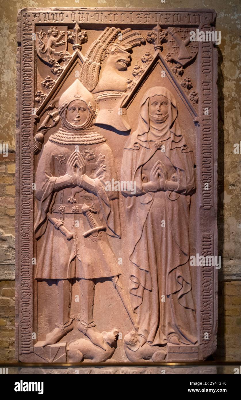 Ancient Tombstone Detail in the Neues Museum in Berlin Germany Stock ...