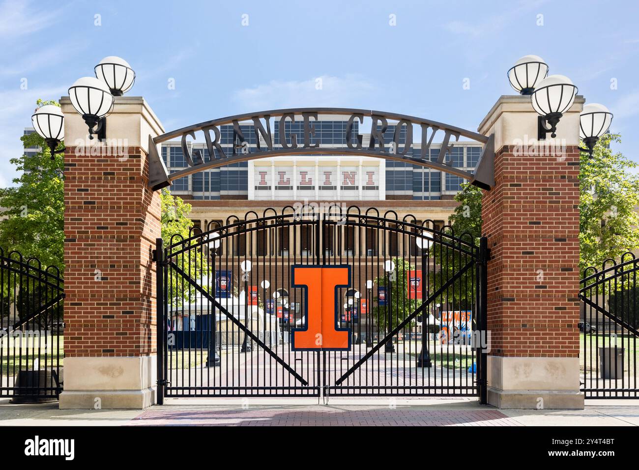 University of Illinois Memorial Stadium is home to the NCAA Fighting ...