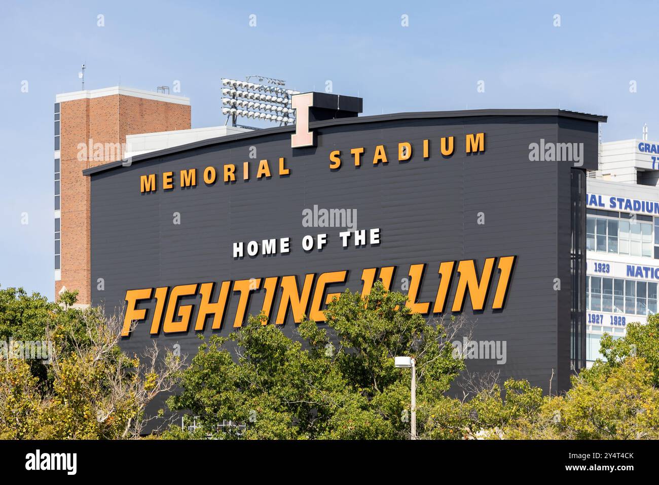 University of Illinois Memorial Stadium is home to the NCAA Fighting ...