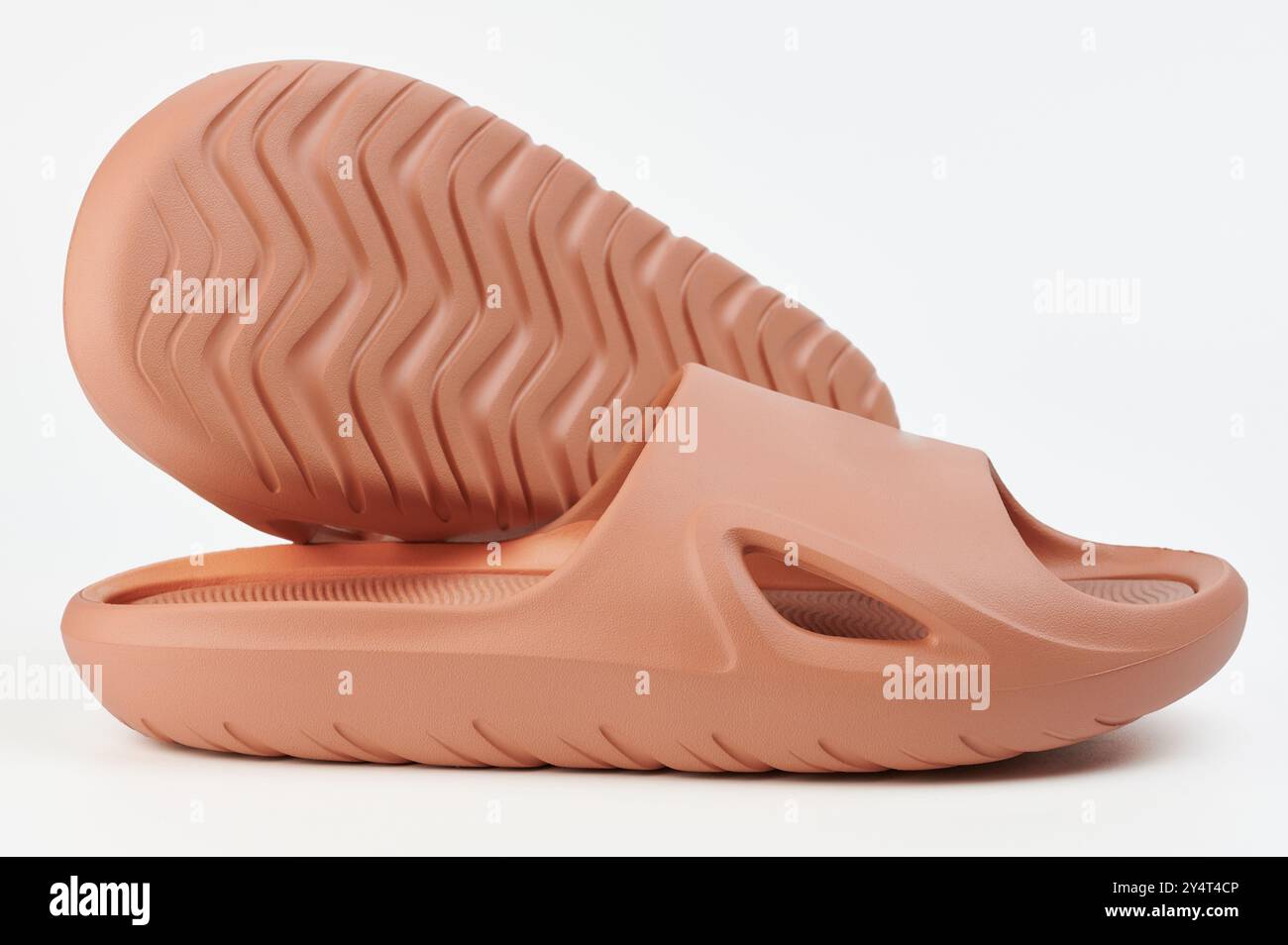 Elastic rubber slipper shoes isolated on white studio background Stock ...