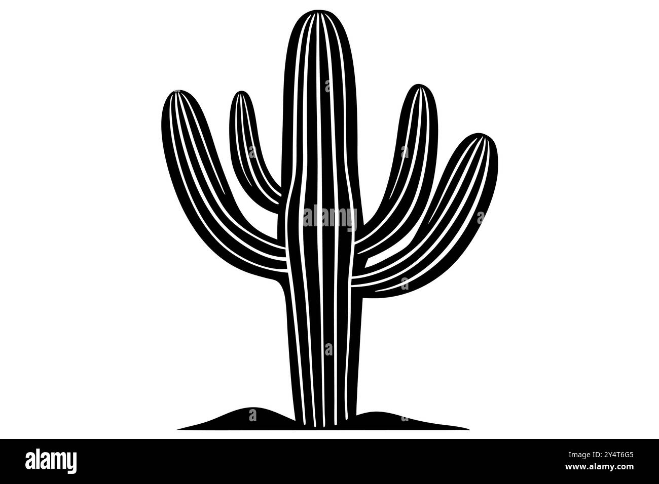 Desert saguaro cactus Stock Vector Images - Alamy