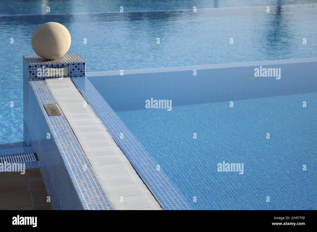 Pool area, water reflections, close-up Stock Photo - Alamy