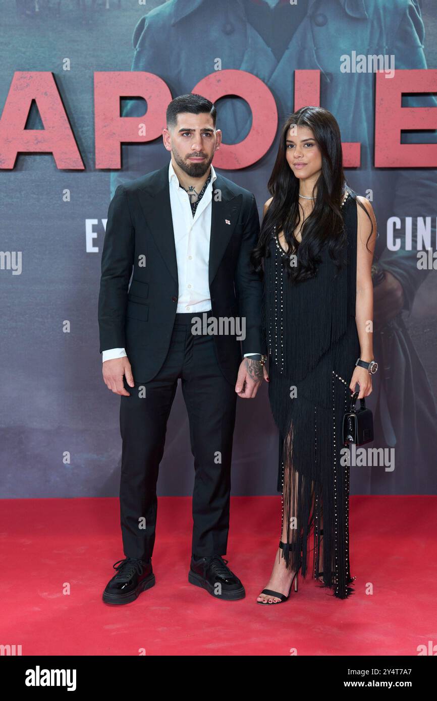 Ilia Topuria, Giorgina Uzcategui Badell attends 'Napoleon' Premiere at ...