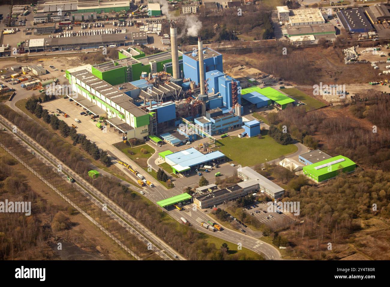 Power plant facilities of the combined heat and power plant of the ...
