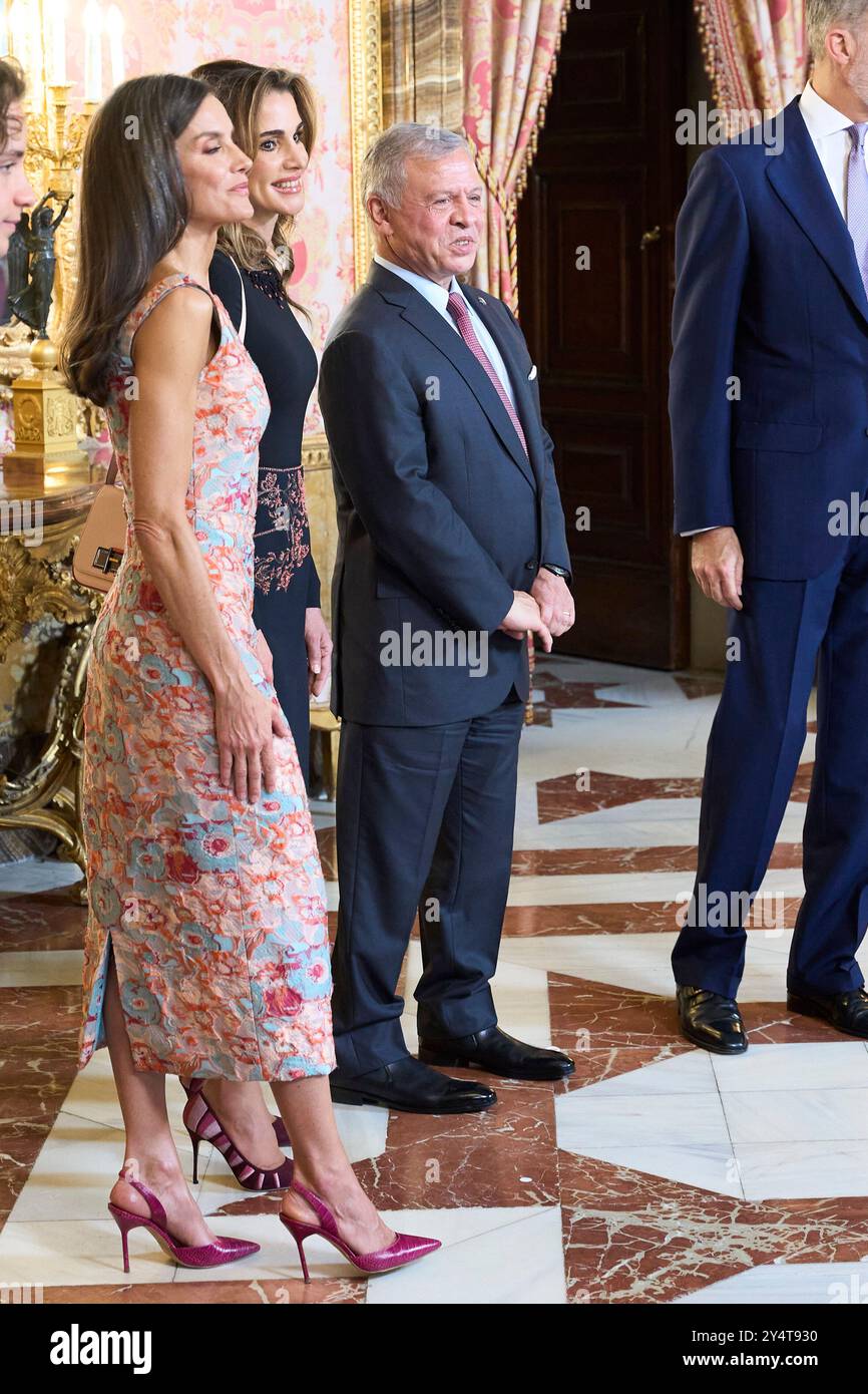King Felipe VI of Spain, Queen Letizia of Spain, King Abdullah II of ...