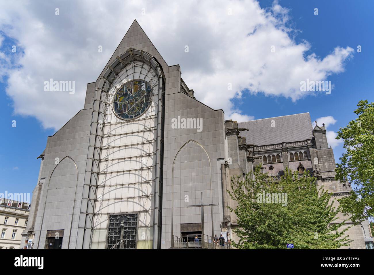 Lille Cathedral, the Basilica of Notre Dame de la Treille, at Lille ...