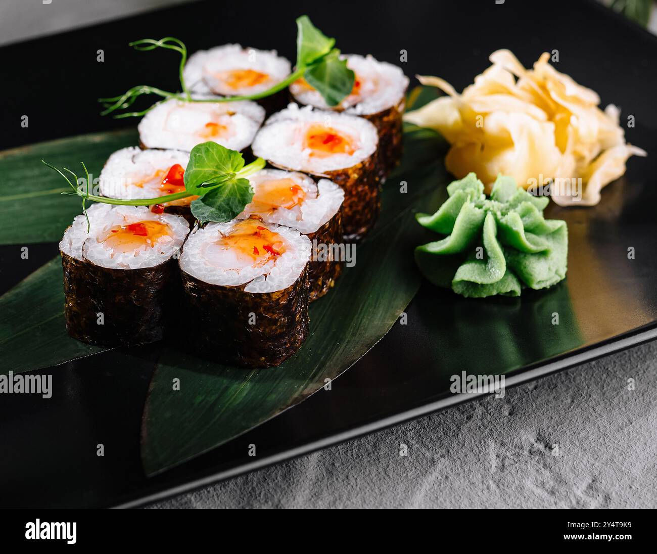 Capturing the elegance of japanese cuisine with an exquisite sushi ...