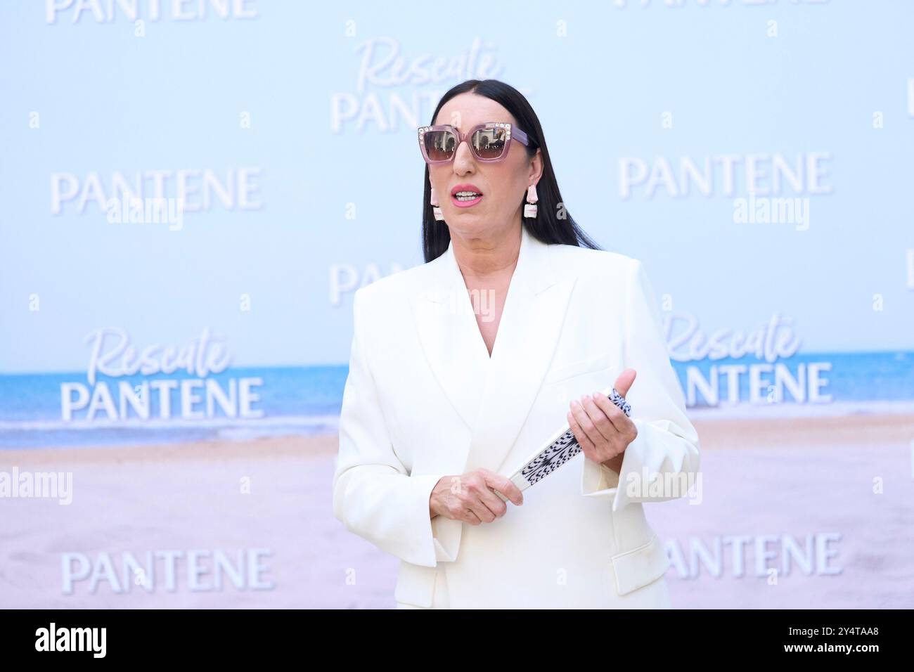 Rossy de Palma attends Pantene Summer Photocall at Santo Mauro Hotel on ...