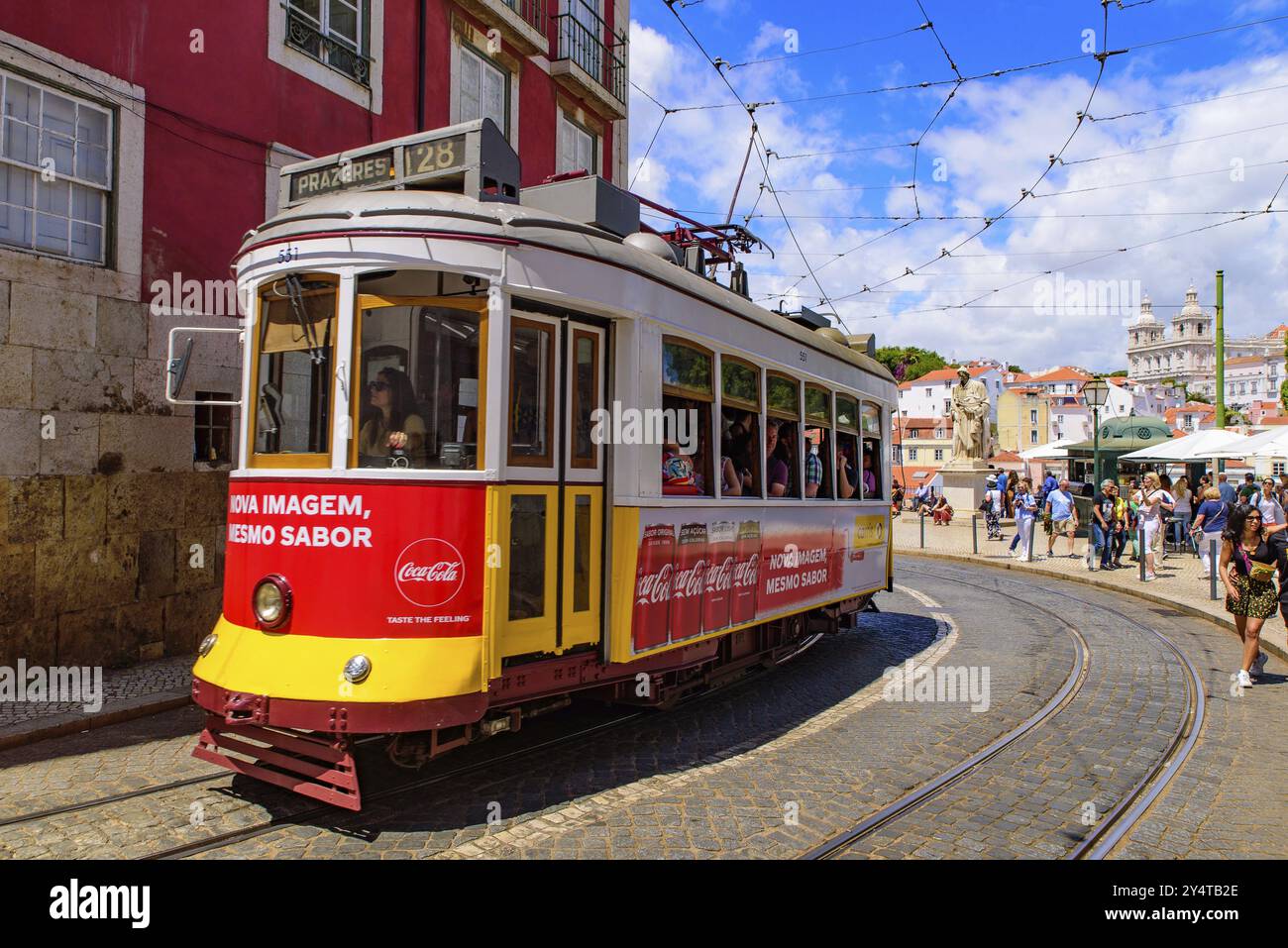 Trams running on street hi-res stock photography and images - Alamy