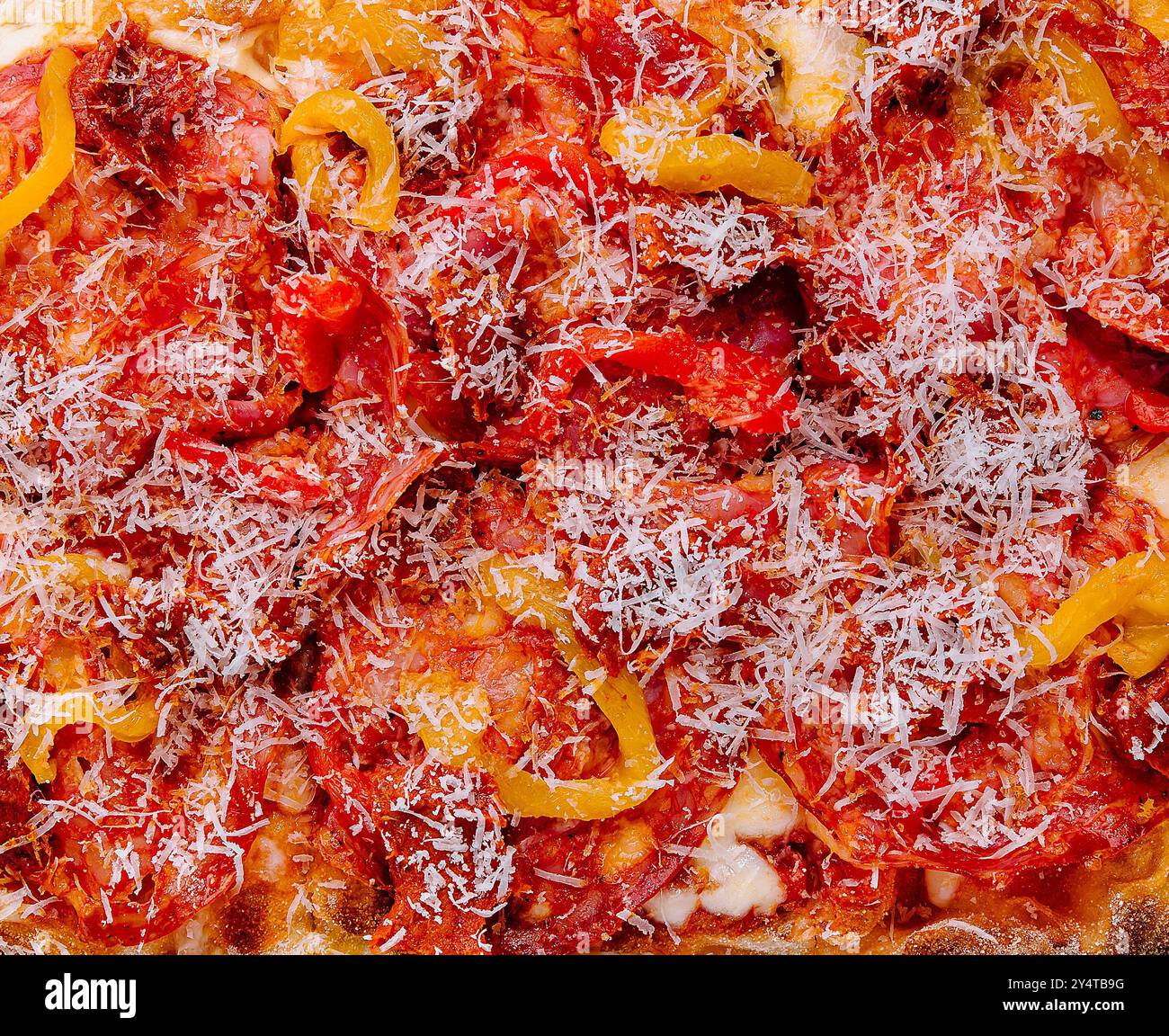 Freshly baked pepperoni pizza with melted cheese, vibrant toppings ...