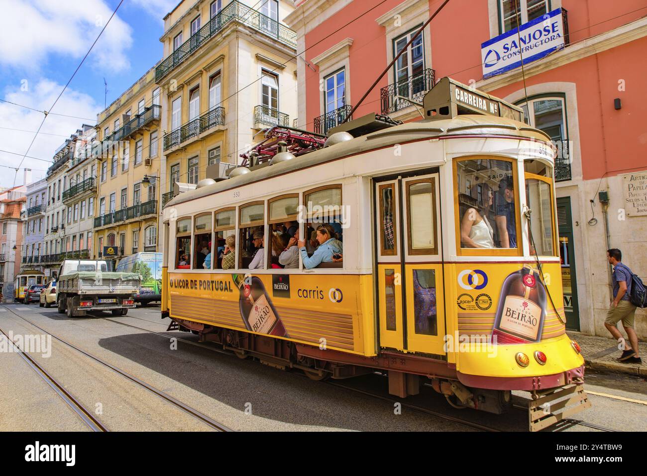 Light rail tram running hi-res stock photography and images - Alamy