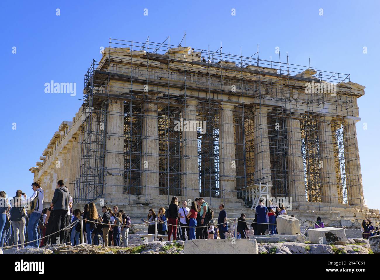 Parthenon, the famous ancient temple on the Acropolis of Athens, Greece, Europe Stock Photo - Alamy