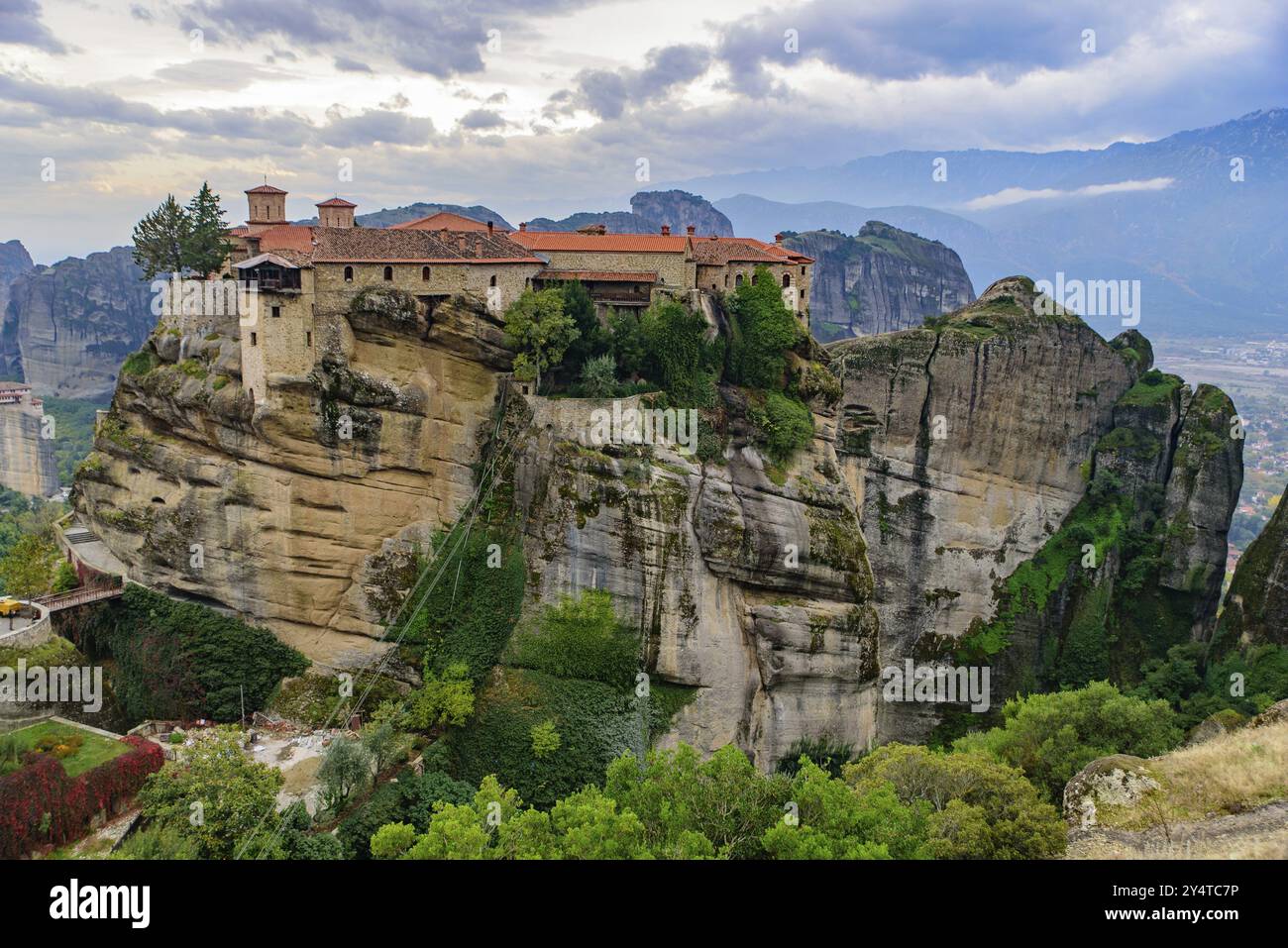 Monastery of Varlaam on the rock, the second largest Eastern Orthodox ...