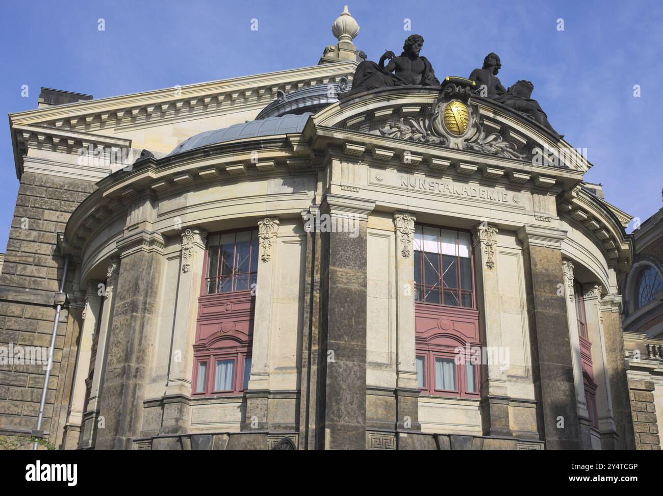 The building, whose facade is richly decorated with sculptural ...