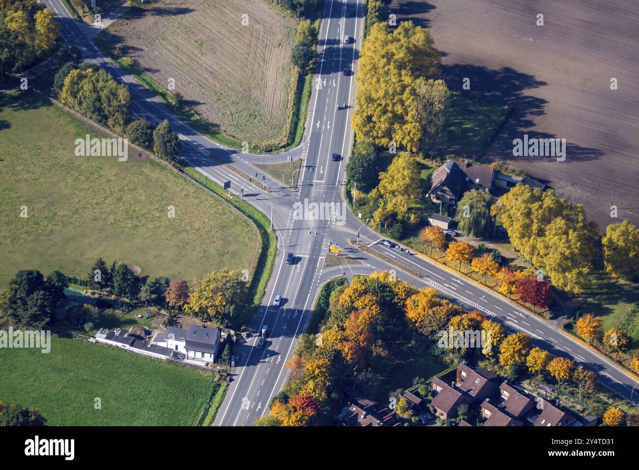 Flight over highway crossroads hi-res stock photography and images - Alamy