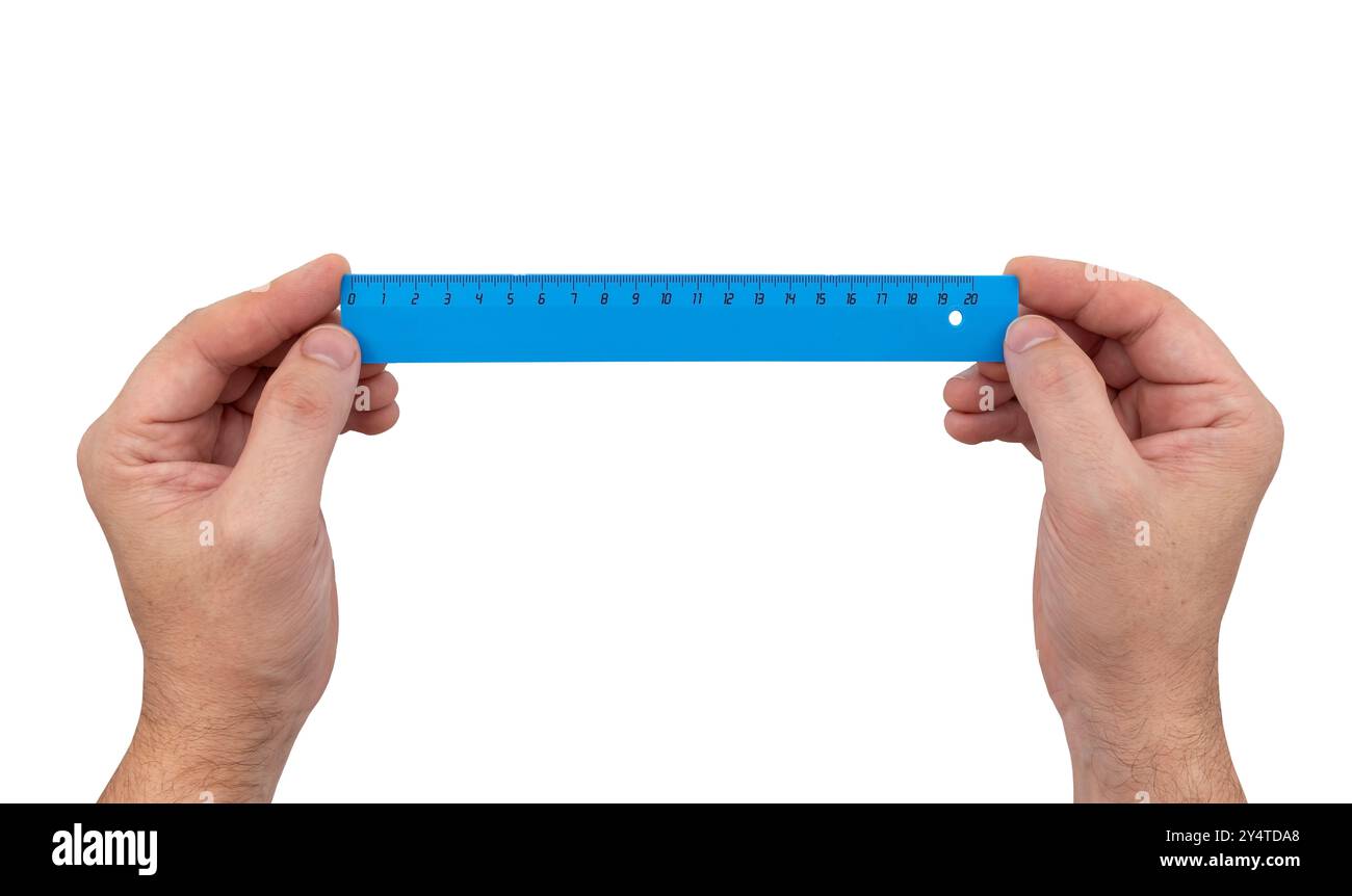 Children measuring with ruler hi-res stock photography and images - Alamy