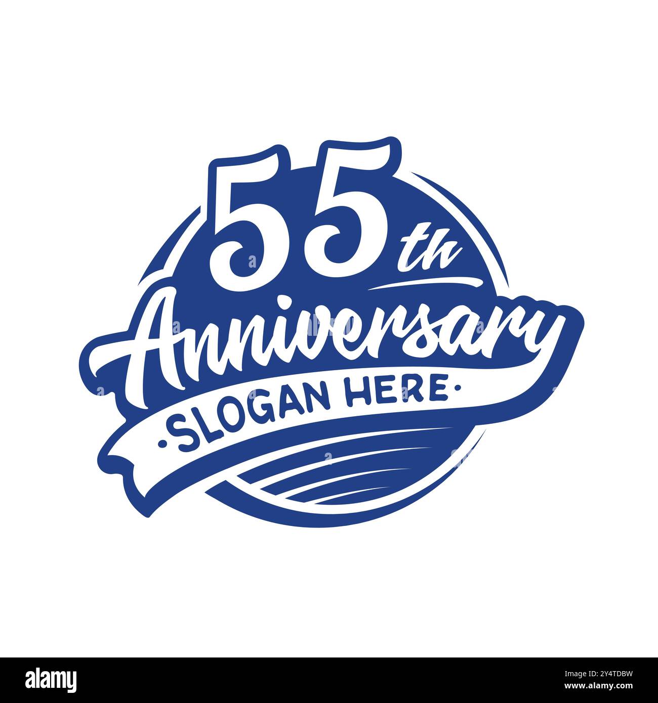 55 years anniversary design template. Vector and illustration. 55th ...