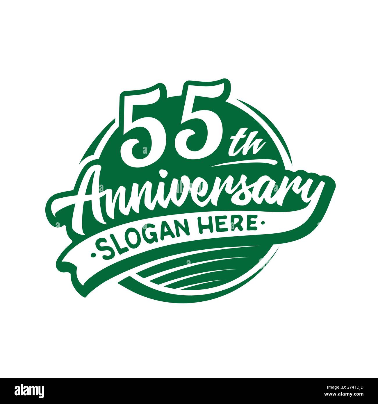 55 years anniversary design template. Vector and illustration. 55th ...