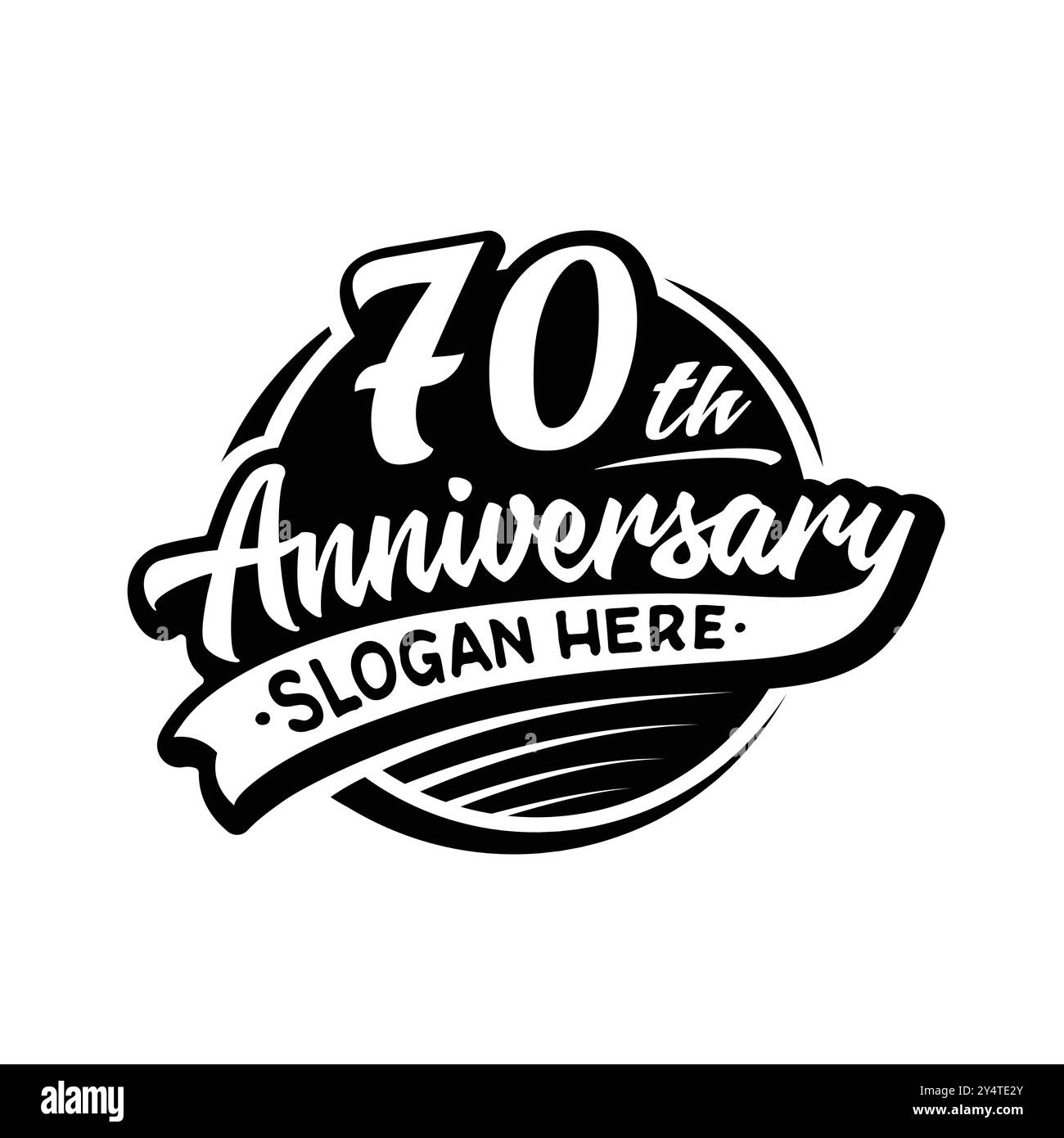 70 years anniversary design template. Vector and illustration. 70th ...