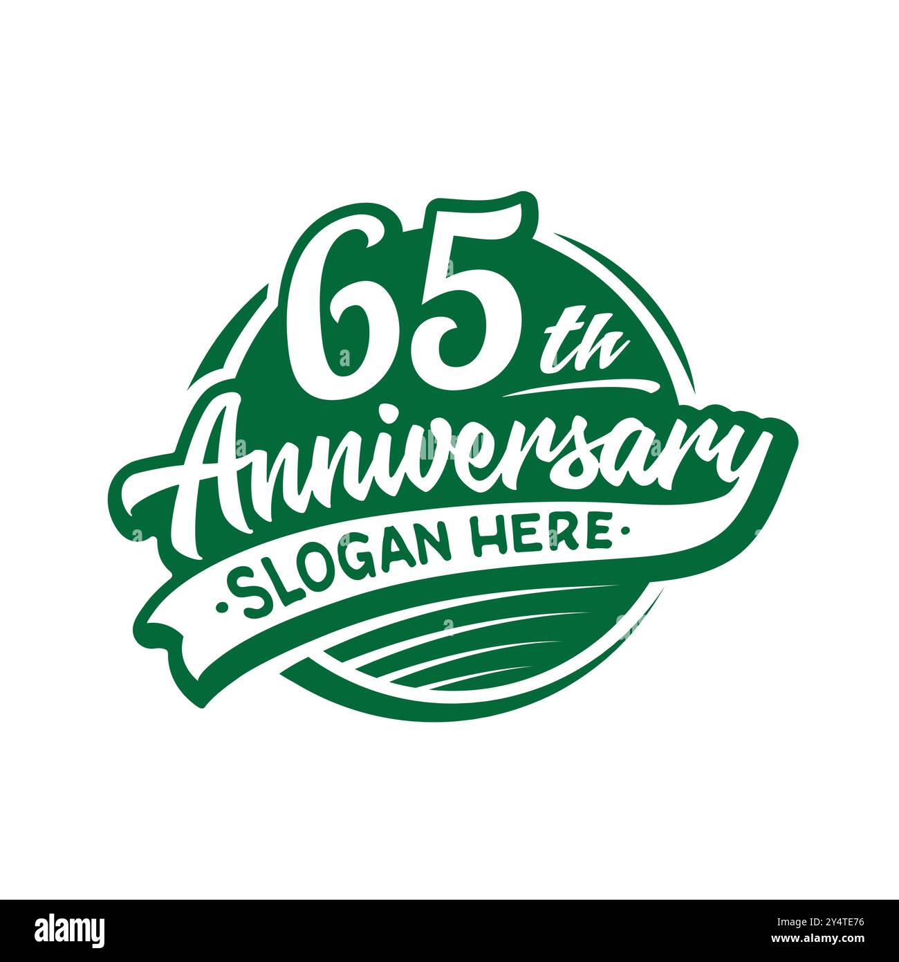 65 years anniversary design template. Vector and illustration. 65th ...