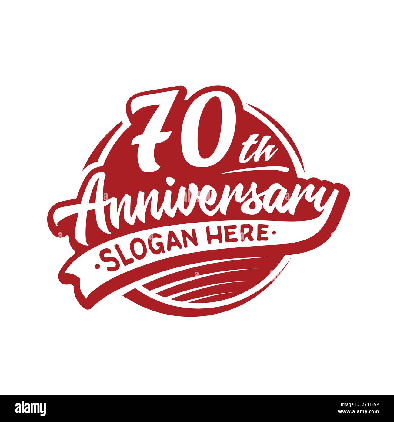 70 years anniversary design template. Vector and illustration. 70th ...