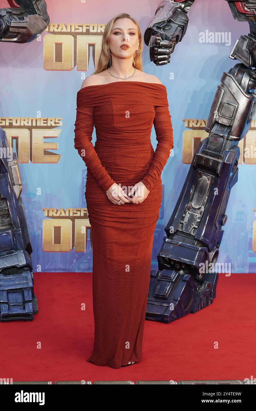Scarlett Johansson attends the European premiere of Transformers One ...