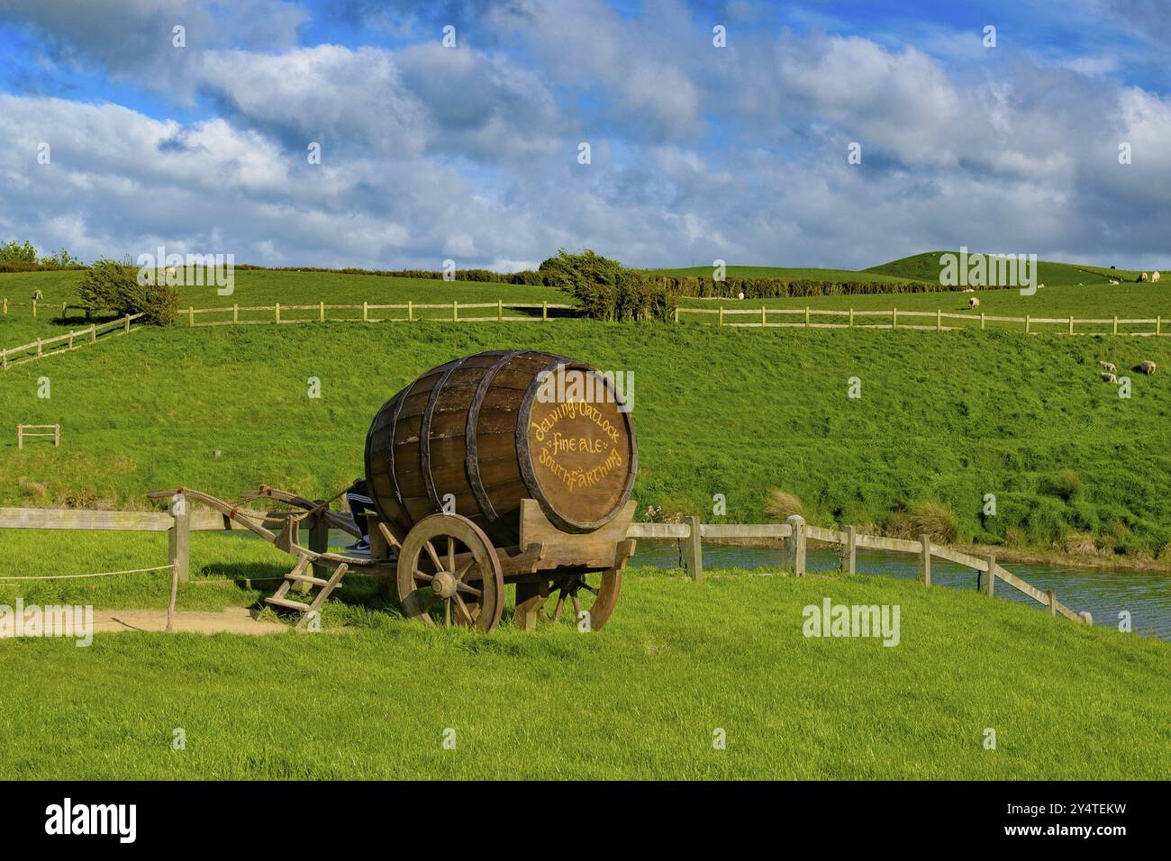 Hobbiton Movie Set of Shire in The Lord of the Rings and The Hobbit ...