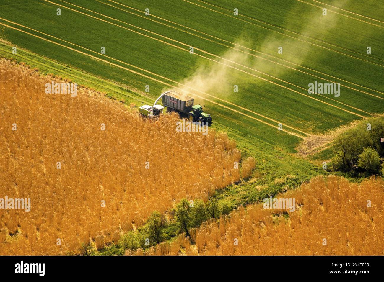 Aerial top down view combine hi-res stock photography and images - Alamy
