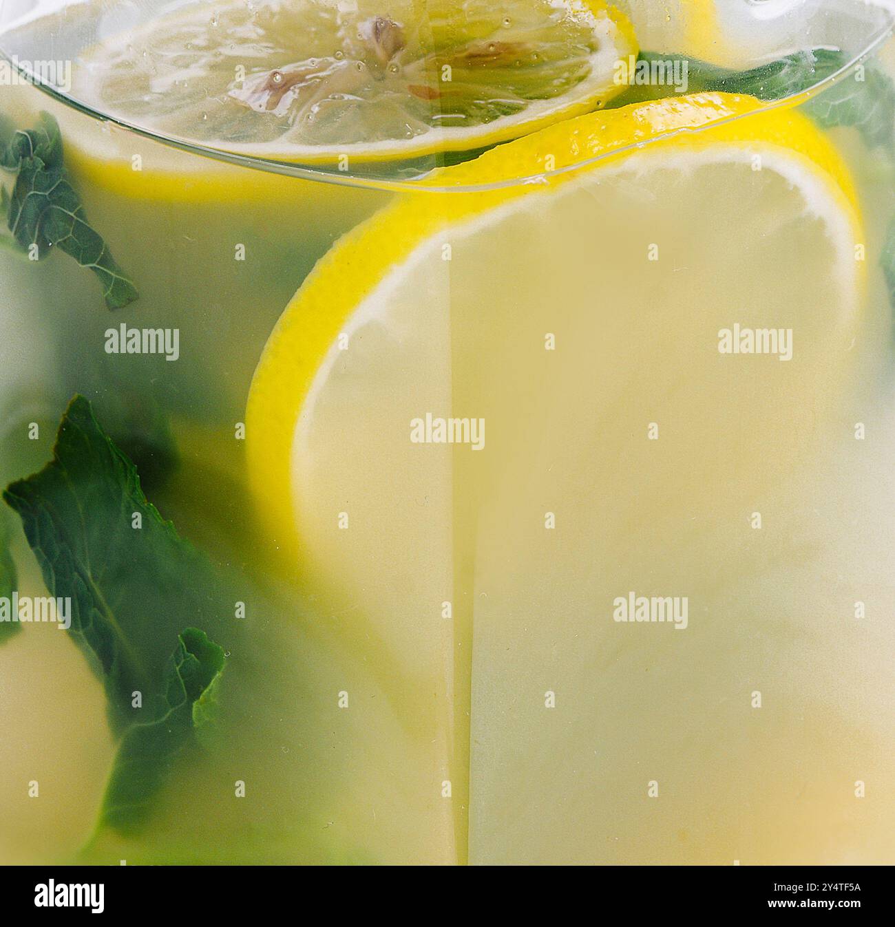Tasty cold ice tea close up background Stock Photo - Alamy