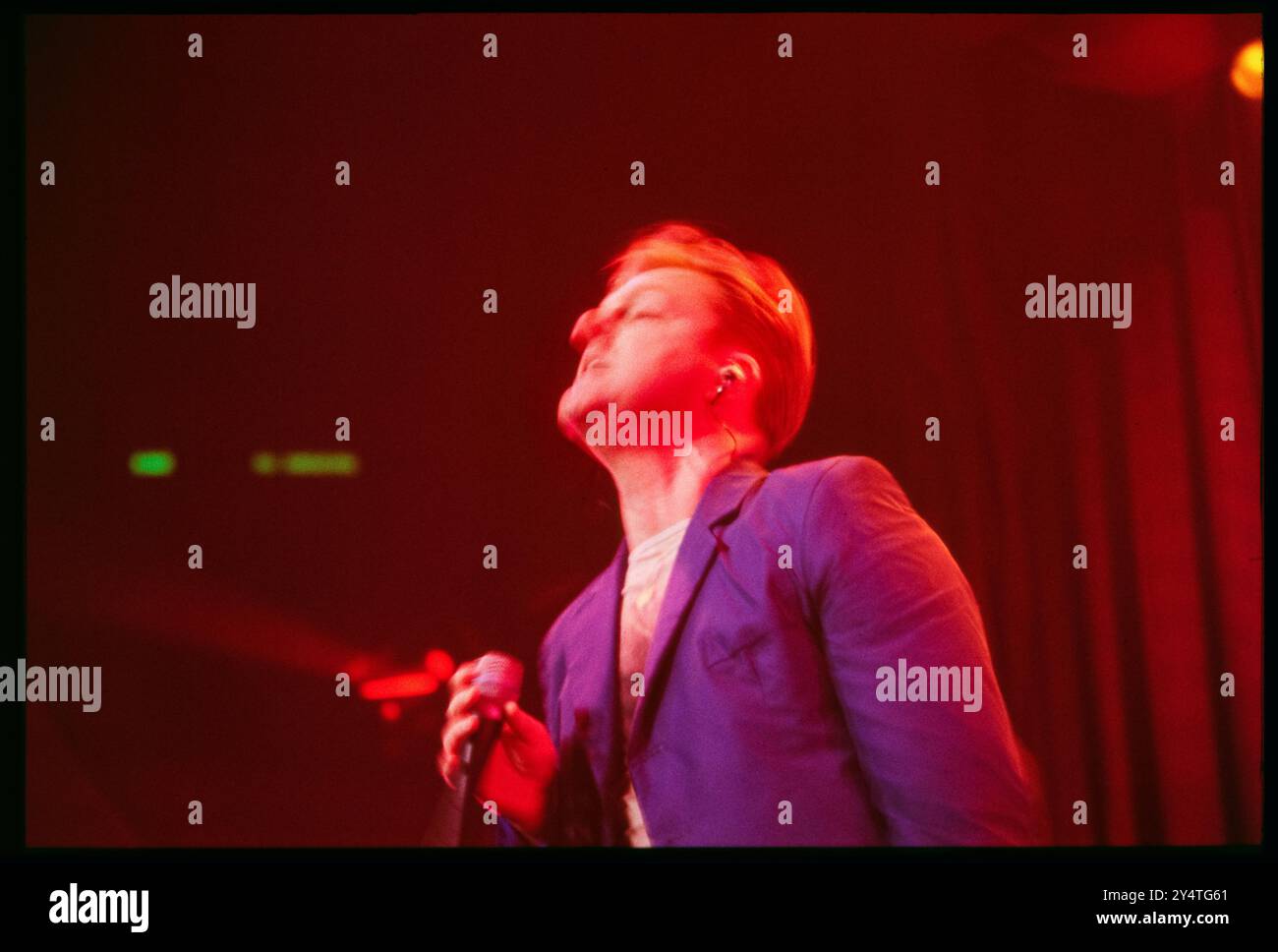 ANDY BELL, ERASURE, 1996: Andy Bell of Erasure live at Cardiff St David ...