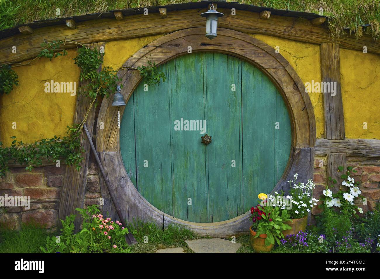 Hobbiton Movie Set of Shire in The Lord of the Rings and The Hobbit ...