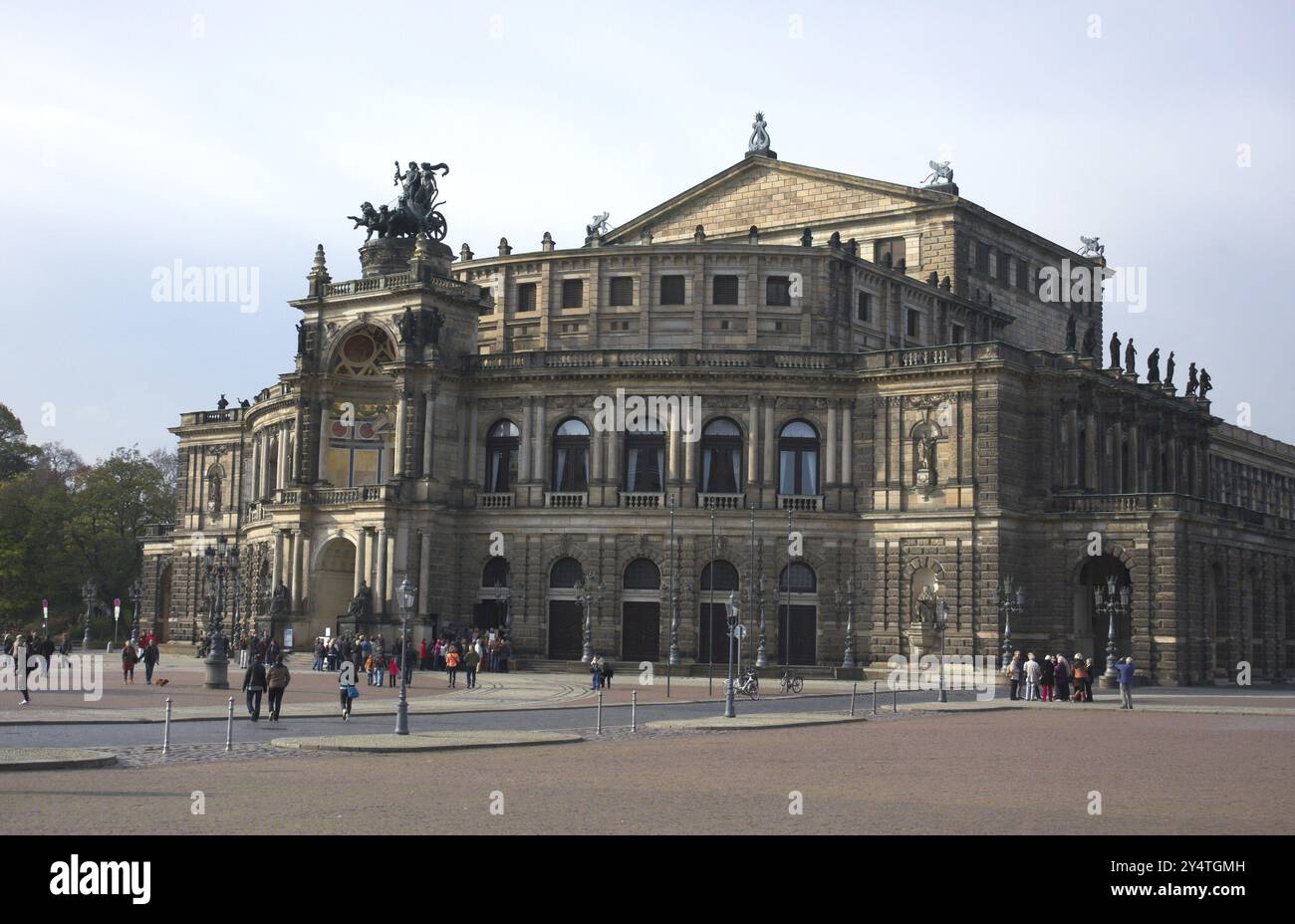 The Semperoper in Dresden is the opera house of the Saxon State Opera ...