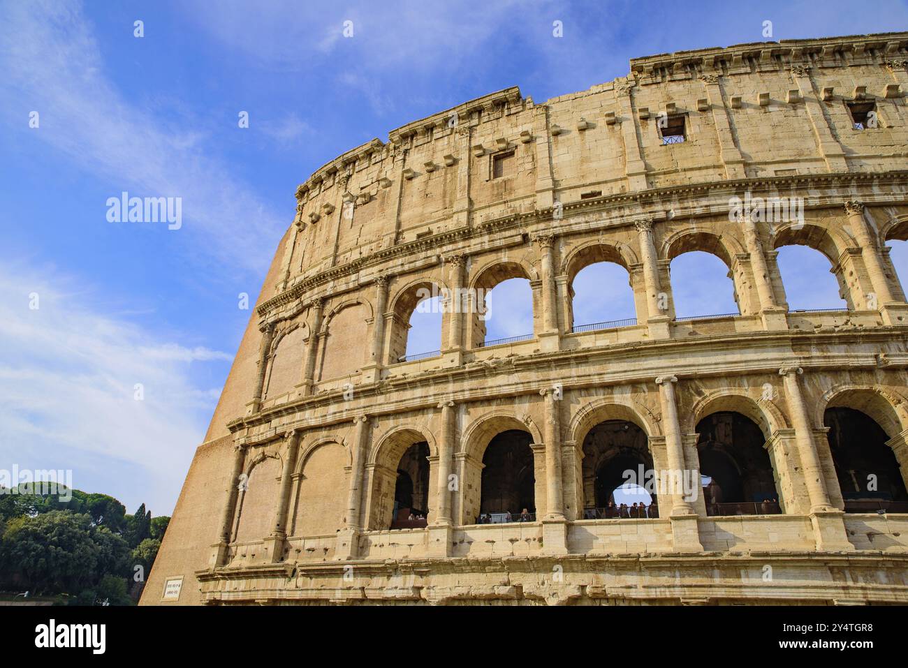 Colosseum, an oval amphitheatre and the most popular tourist attraction ...