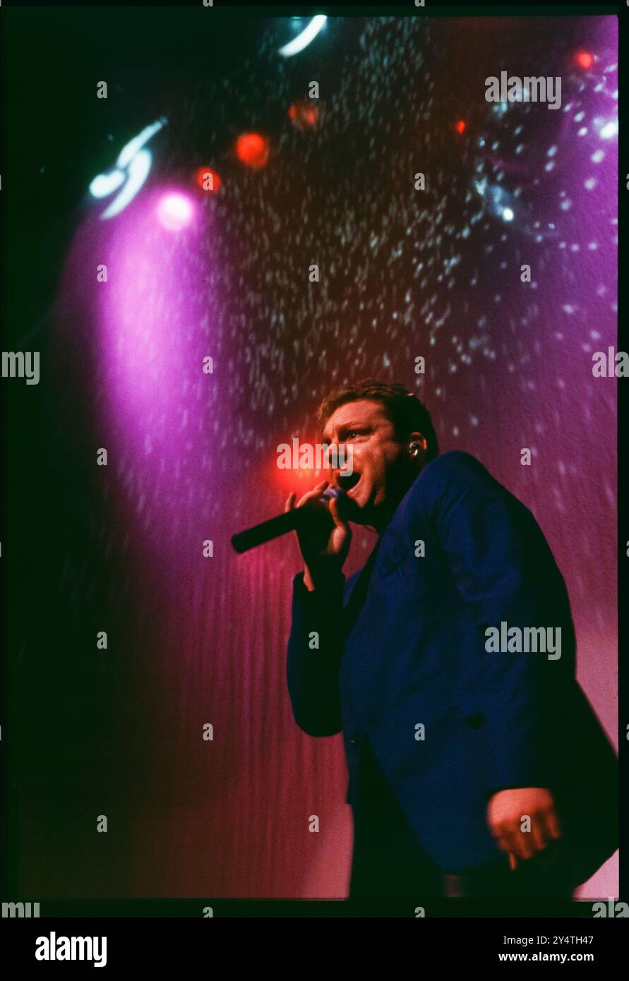 ANDY BELL, ERASURE, 1996: Andy Bell of Erasure live at Cardiff St David ...