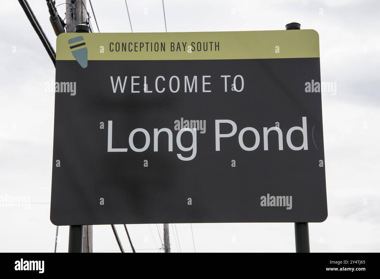 Welcome to Long Pond sign on Conception Bay highway in Conception Bay ...