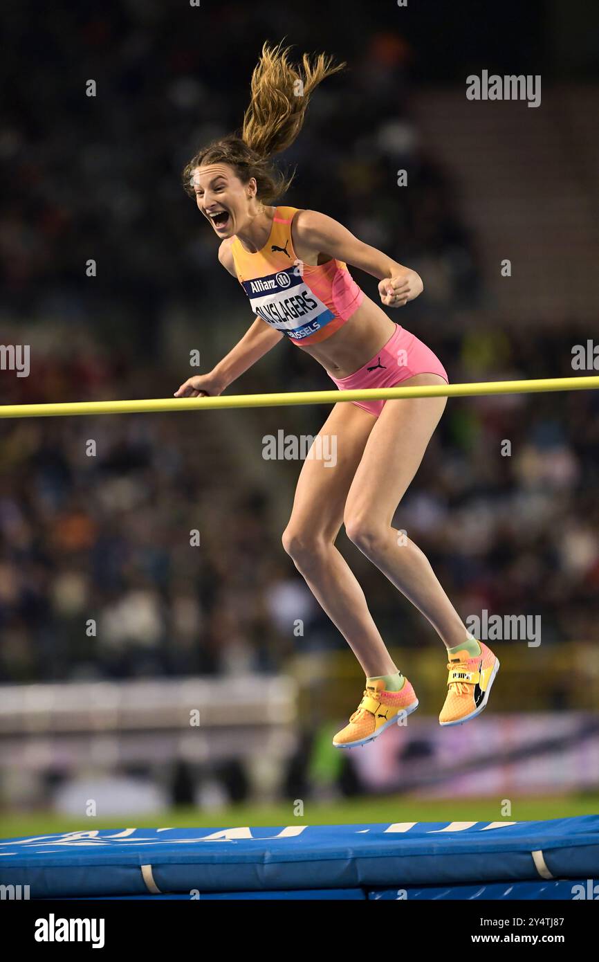 Nicola Olyslagers of Australia competing in the women high jump at the ...
