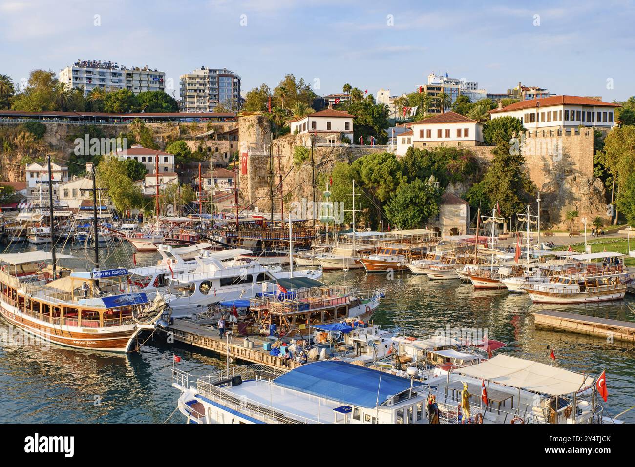 Port at Antalya old town in Turkey Stock Photo - Alamy