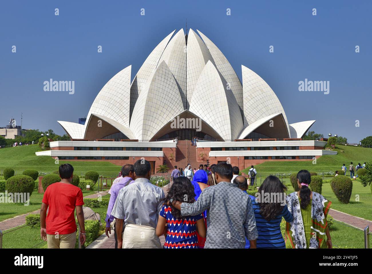 Lotus Temple, a Bahai House of Worship in Delhi, India, Asia Stock ...